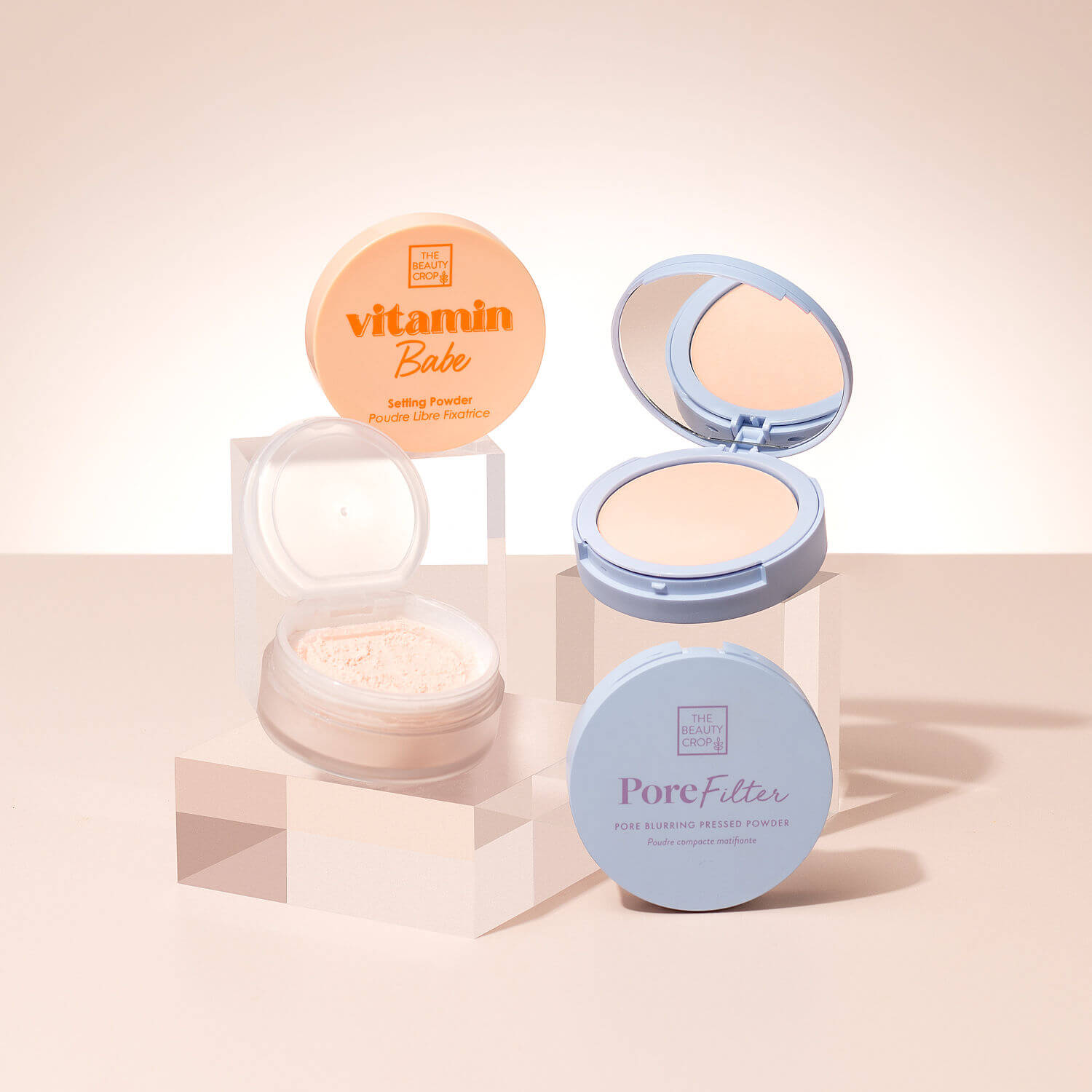 What’s the difference between pink setting powder & peach setting powder?