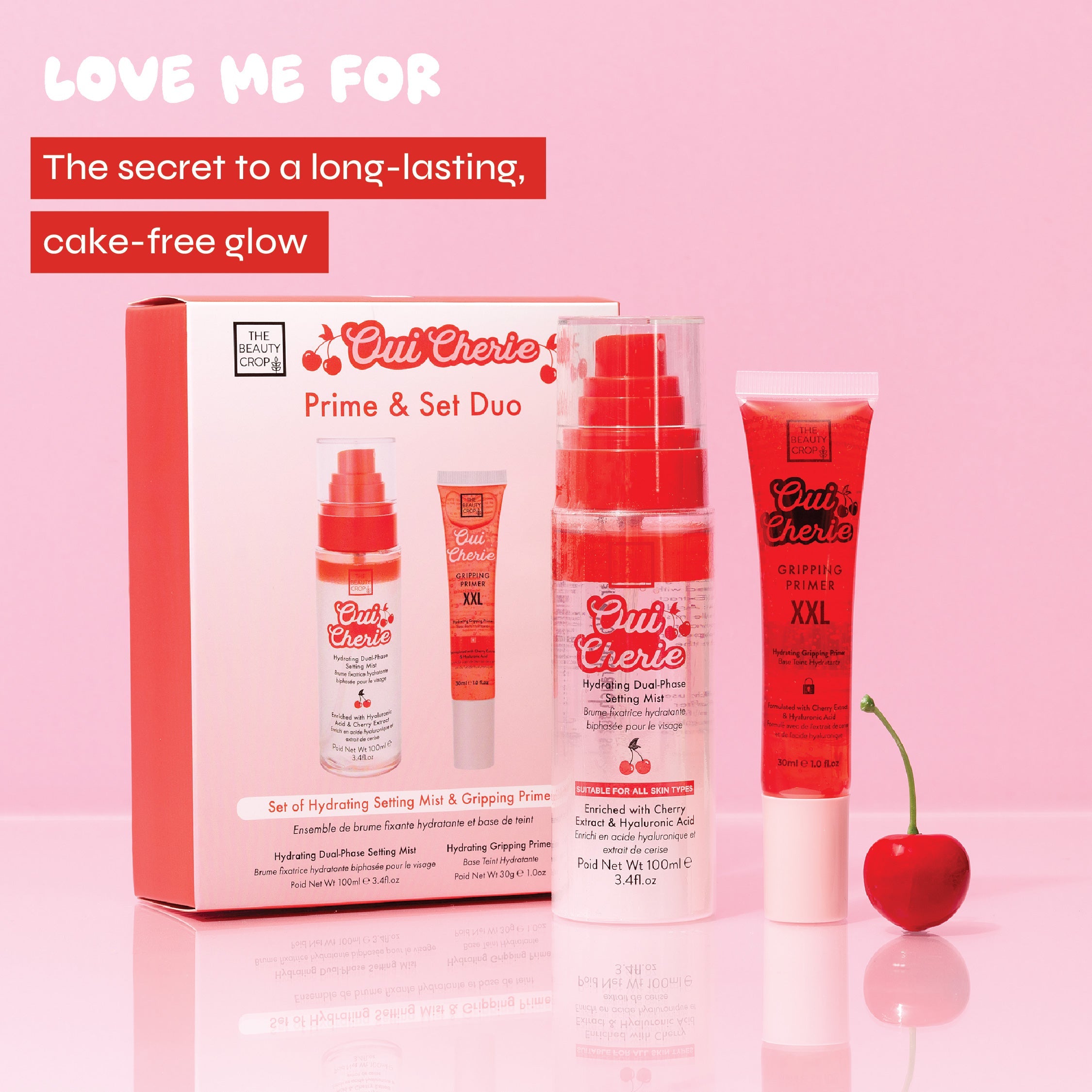 Oui Cherie Viral Gripping Primer & Hydrating Setting Mist Boxed Set Du ...